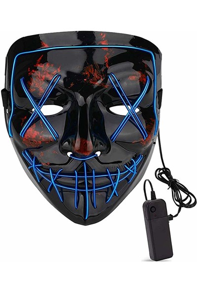 Sevfe LED Işıklı Yanıp Sönen Renkli Maske