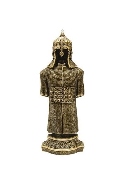 Minik Home Döküm Osmanlı Zırh Cevşen Biblo Altın Minik Home Döküm Osmanlı Zırh Cevşen Biblo Altın
