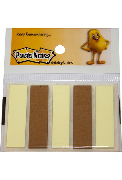 Paste Notes 5'li Arkası Yapışkanlı Ayraç Kraft Paste Notes 5'li Arkası Yapışkanlı Ayraç Kraft