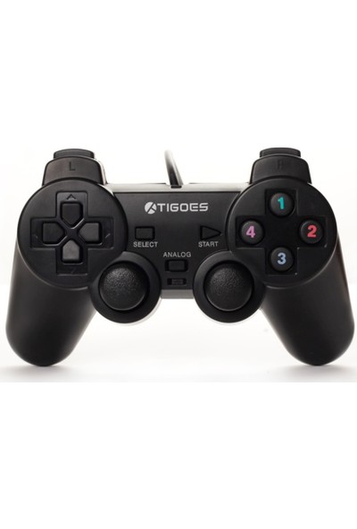 Tigoes Kablolu PC Joystick - Siyah Tigoes Kablolu PC Joystick - Siyah