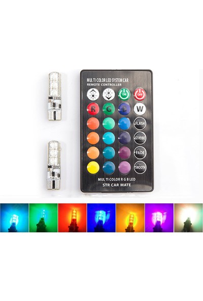 Space Uzaktan Kumandalı Silikon 6x2 T10 Ledli Ampul / LAAM312