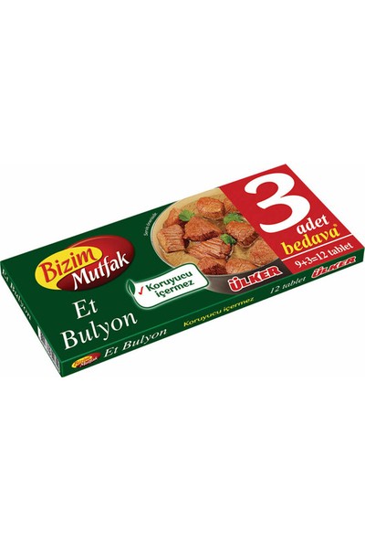 Ülker Bizim Et Bulyon 12'Li Paket (9+3) Ülker Bizim Et Bulyon 12'Li Paket (9+3)