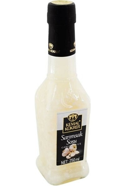 Kemal Kükrer Sarımsak Sosu Cam 250 ml Kemal Kükrer Sarımsak Sosu Cam 250 ml