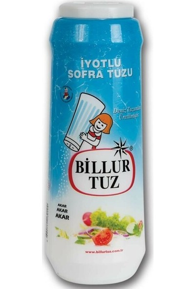 Billur 500 Gr Tuz Plastik Tuzluk