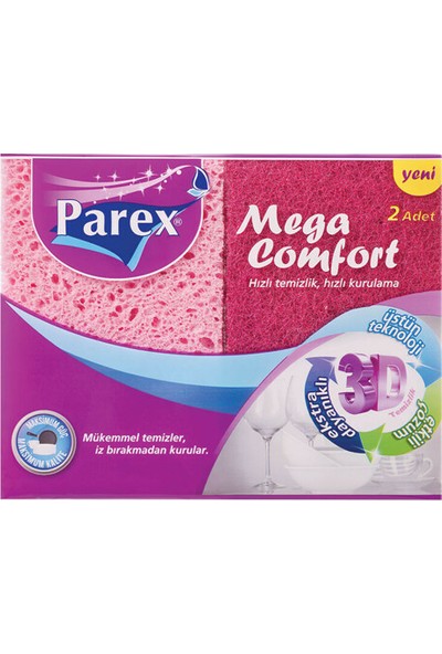 Parex Mega Comfort Sünger Düz 2 'li kk