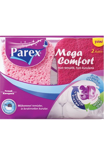 Parex Mega Comfort Sünger Oluklu 2 'li