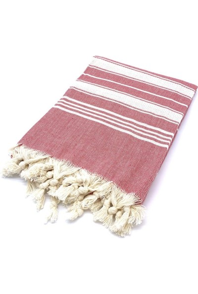 Kashni Alaçatı Peştemal - Kırmızı