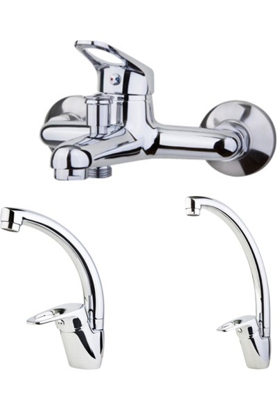 Xolo Damla Banyo Mutfak Lavabo Evye Takımı 3'lü Set Xolo Damla Banyo Mutfak Lavabo Evye Takımı 3'lü Set