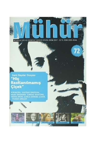 Mühür Dergisi Sayı: 72 Eylül-Ekim 2017 Mühür Dergisi Sayı: 72 Eylül-Ekim 2017
