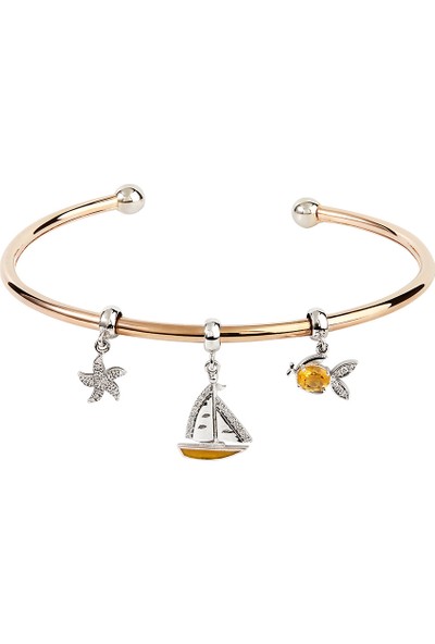 Clavis Jewelry Charmlı Bilezik 8 Ayar