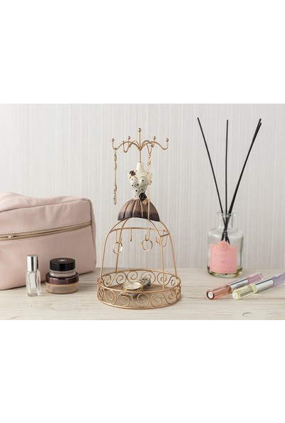 Madame Coco Alinea Ahşap Manken Kolye Askısı - Gold Madame Coco Alinea Ahşap Manken Kolye Askısı - Gold