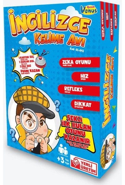 Venüs Oyuncak Ingilizce Kelime Avı