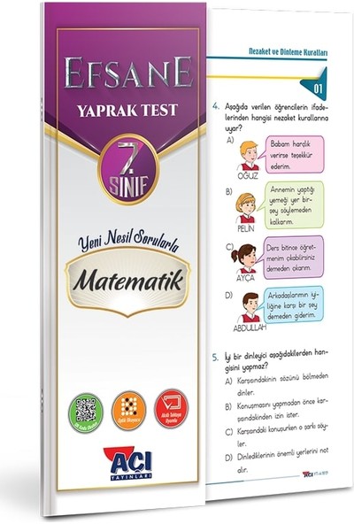 Açı 7. Sınıf Matematik Çek Kopart Yaprak Test Açı 7. Sınıf Matematik Çek Kopart Yaprak Test