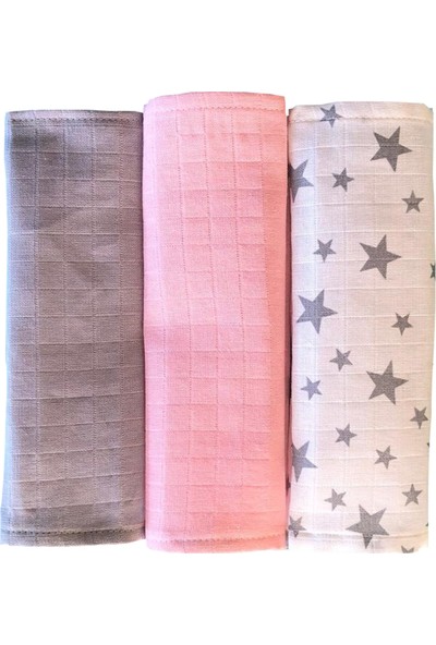 Lovelybaby Müslin Bebek Ağız Silme Bezi 3'lü Set Lovelybaby Müslin Bebek Ağız Silme Bezi 3'lü Set