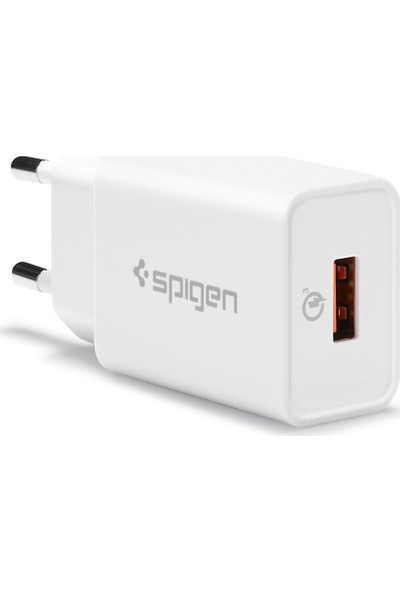 Spigen Essential 18W Hızlı Şarj Cihazı USB Qualcomm 3.0 + iP (Intelligent Power Technology) Duvar Şarjı F111 - 000CA26332 Spigen Essential 18W Hızlı Şarj Cihazı USB Qualcomm 3.0 + iP (Intelligent Power Technology) Duvar Şarjı F111 - 000CA26332