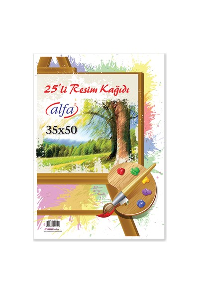Alfa Resim Kağıdı 35 x 50 cm 25'li Alfa Resim Kağıdı 35 x 50 cm 25'li