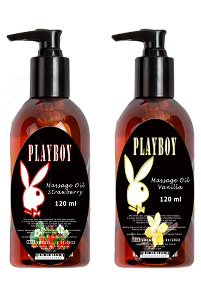 Playboy Massage Oil Strawberry And Vanilla Fragrances 120 ml Çilek ve Vanilya Kokulu Vücut Masaj Yağı Playboy Massage Oil Strawberry And Vanilla Fragrances 120 ml Çilek ve Vanilya Kokulu Vücut Masaj Yağı