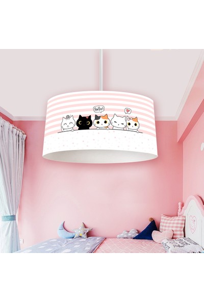 Homessa Sevimli Kız HÇA2032 Çocuk Odası Sarkıt Avize