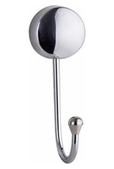 Alper Banyo Yapışkanlı Krom Kancalı Tekli Askılık Krom Alper Banyo Yapışkanlı Krom Kancalı Tekli Askılık Krom