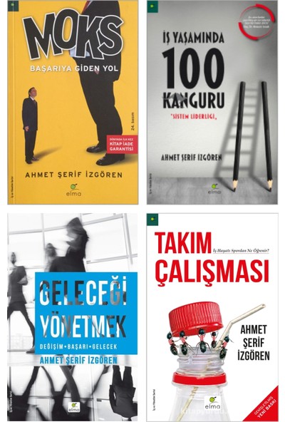 Ahmet Şerif İzgören İş Yaşamı Seti 4 Kitap : 100 Kanguru - Moks - Geleceği Yönetmek - Takım Çalışması Ahmet Şerif İzgören İş Yaşamı Seti 4 Kitap : 100 Kanguru - Moks - Geleceği Yönetmek - Takım Çalışması
