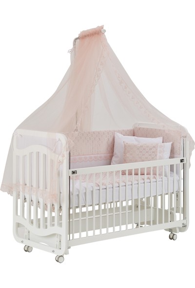 G&G Bianco Sweet Dreams Anne Yanı Beşik + Pembe Dream Uyku Seti G&G Bianco Sweet Dreams Anne Yanı Beşik + Pembe Dream Uyku Seti