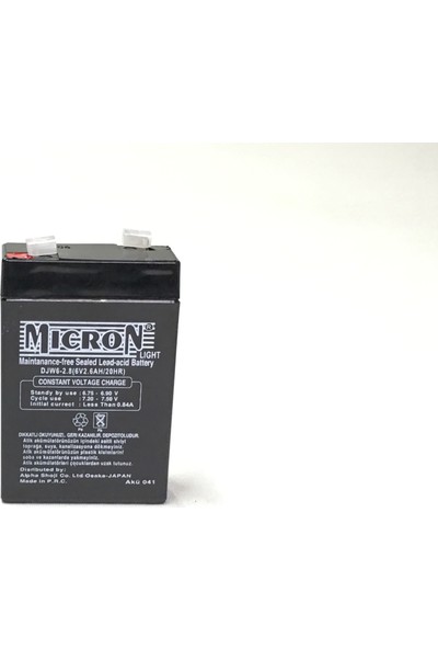 Micron 6V 2.8A Kuru Akü