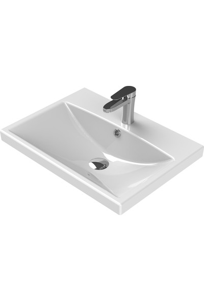 Turkuaz Seramik Elite Etajerli Lavabo 60 x 45 cm Turkuaz Seramik Elite Etajerli Lavabo 60 x 45 cm