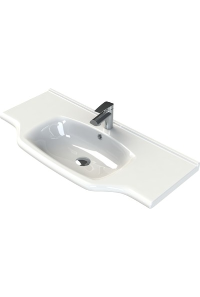 Turkuaz Seramik New Classic Etajerli Lavabo 100 x 48 cm Turkuaz Seramik New Classic Etajerli Lavabo 100 x 48 cm