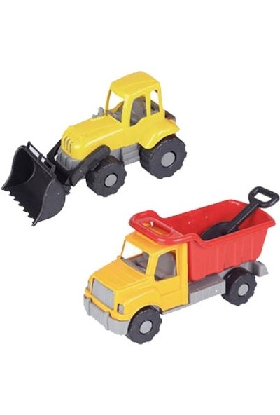 Ketsan Sağlam Plastik 2'li Yol Seti Kamyon ve Traktör - KS-762 Ketsan Sağlam Plastik 2'li Yol Seti Kamyon ve Traktör - KS-762