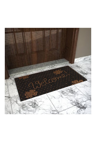 Balat Halı Dekoratif Halılı Kapı Önü Paspası Linea welcome Balat Halı Dekoratif Halılı Kapı Önü Paspası Linea welcome