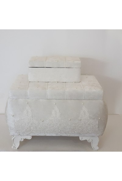 Duru Çeyiz Sandıkları Çiçek Ikili Çeyiz Sandığı