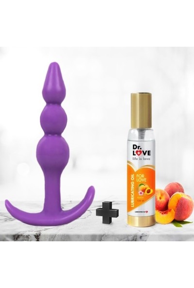 Dr. Love Renkli Silikon Sıralı Anal Plug Kayganlaştırıcı Jelli Dr. Love Renkli Silikon Sıralı Anal Plug Kayganlaştırıcı Jelli
