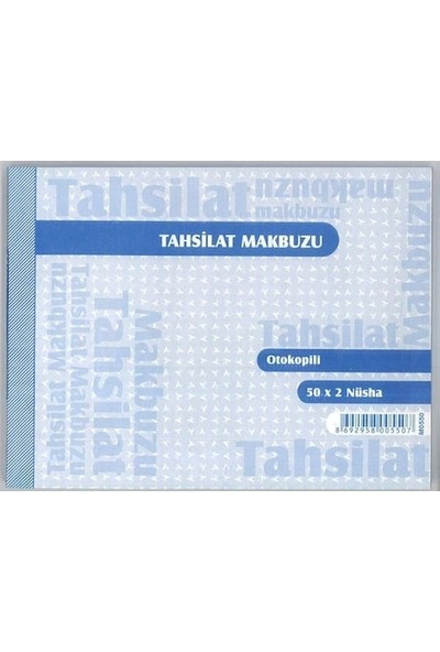 Özkan Tahsilat Makbuzu Otokopili 5O x 2 Nusha 6 Adet Özkan Tahsilat Makbuzu Otokopili 5O x 2 Nusha 6 Adet