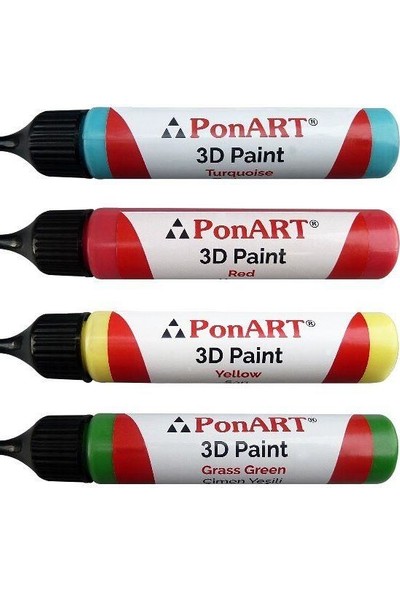 Ponart 3D Boyutlu Boya 30Ml. Çimen Yeşil Boncuk Boya Ponart 3D Boyutlu Boya 30Ml. Çimen Yeşil Boncuk Boya