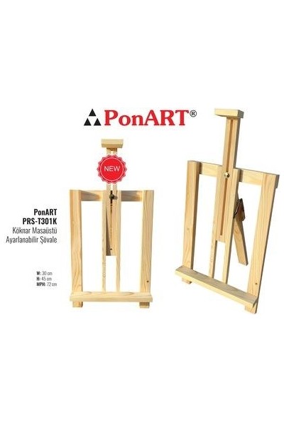 Ponart Köknar Şövale Masastü Ayarlanabilir T-301