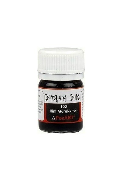 Ponart Hint Mürekkebi 20Ml Siyah İndian İnk Dövme Mürekkebi