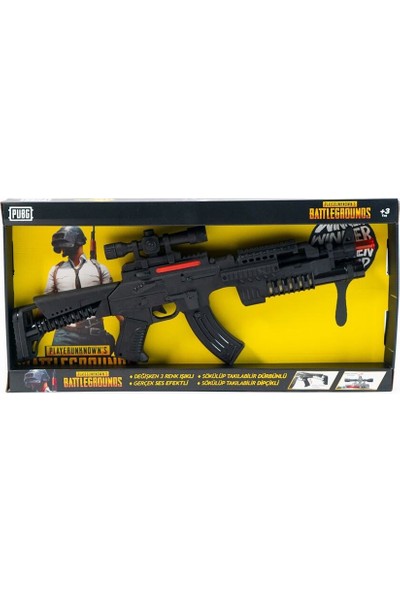 Pubg Sesli Işıklı Komando Tüfeği Siyah