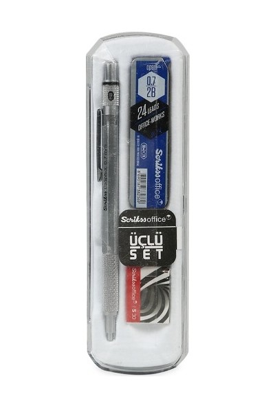 Scrikss Versatil Kalem Graph-X 0.7 Saten Gri 3 Lü Set Scrikss Versatil Kalem Graph-X 0.7 Saten Gri 3 Lü Set