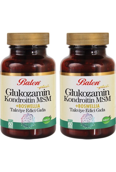 Balen Glu Kozamin Kondroitin Msm Boswelia Tablet 60 x 1200 Mg - 2 Adet Balen Glu Kozamin Kondroitin Msm Boswelia Tablet 60 x 1200 Mg - 2 Adet