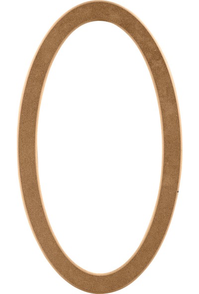 Mobilya Baba 8216 70'lik Oval Ayna Cilasız Ahşap