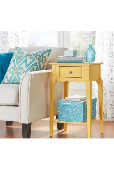 Mobilya Baba 160 Zümrüt Sarı Komodin Çekmeceli Telefonluk Mobilya Baba 160 Zümrüt Sarı Komodin Çekmeceli Telefonluk