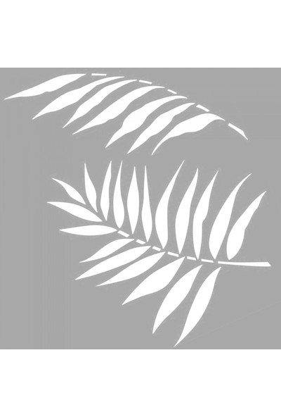 Artikel Caroline Tropical Desen Stencil Ve Boyama Şablonu 30 x 30 cm