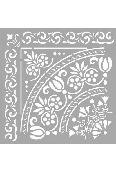 Artikel Roxanne Mandala Çeyrek Stencil Ve Boyama Şablonu 30 x 30 cm Artikel Roxanne Mandala Çeyrek Stencil Ve Boyama Şablonu 30 x 30 cm