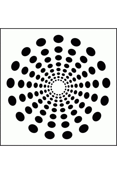 Artikel Zaman Tüneli Stencil Ve Boyama Şablonu 30 x 30 cm