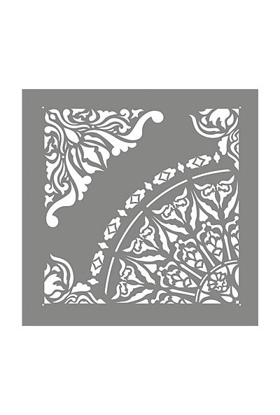 Artikel Quad Kare Mandala Stencil Ve Boyama Şablonu 30 x 30 cm Artikel Quad Kare Mandala Stencil Ve Boyama Şablonu 30 x 30 cm