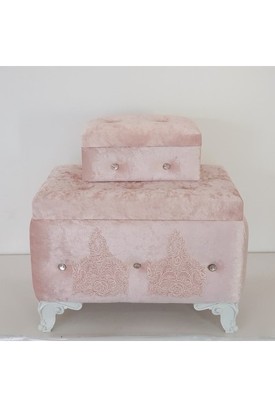Duru Çeyiz Sandıkları Puf Incili Ikili Çeyiz Sandığı