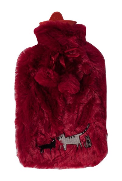 Biggdesign Cats in Istanbul Bordo Peluş Sıcak Su Torbası Biggdesign Cats in Istanbul Bordo Peluş Sıcak Su Torbası
