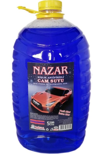 Nazar Kışlık Antifirizli Cam Suyu 5 Litre. -30 Derece Nazar Kışlık Antifirizli Cam Suyu 5 Litre. -30 Derece