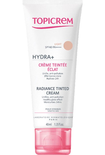 Topicrem Aydınlatıcı Renkli Bakım Kremi Hydra Radiance Tinted Cream Light 40ML Topicrem Aydınlatıcı Renkli Bakım Kremi Hydra Radiance Tinted Cream Light 40ML