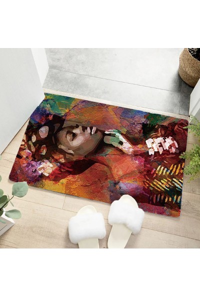 Homessa Dark Girl Iç ve Dış 50x80 Kapı Önü Paspas